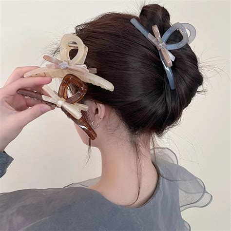 韩版新款水晶花卉发夹女时尚青春少女i彩色透明弹簧夹和风发饰 阿里巴巴