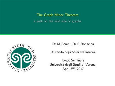 The Graph Minor Theorem A Walk On The Wild Side Of Graphs Ppt