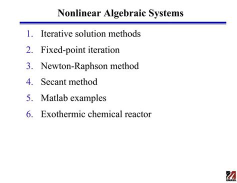 Ppt Nonlinear Algebraic Systems Powerpoint Presentation Free Download Id 843863