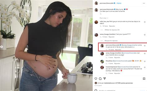 Coralie Porrovecchio enceinte elle dévoile le sexe de son bébé via