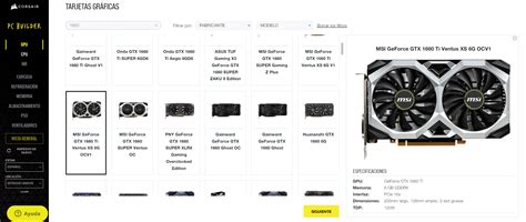 Corsair PC Builder cómo usar la guía para armar tu pc y buscar tus