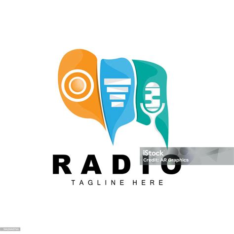 라디오 로고 팟캐스트 디자인 브로드캐스트 아이콘 제품 브랜드 벡터 개념에 대한 스톡 벡터 아트 및 기타 이미지 개념 공연