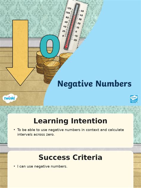 Negative Numbers Powerpoint Pdf