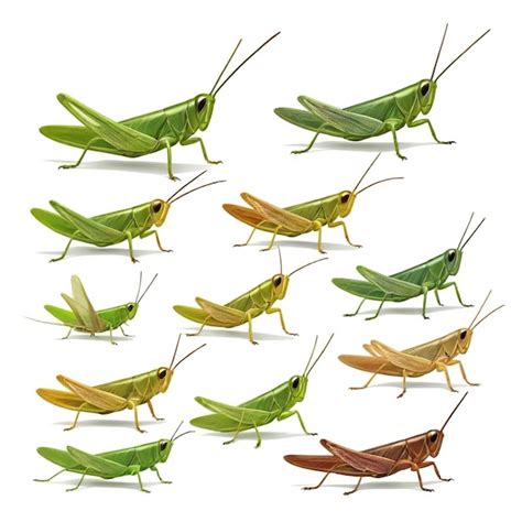 Premium Vector A Green Grasshopper With A Green Tail And Wings