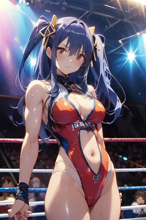 Aika Hayase As A Pro Wrestler By Codestormcynet On Deviantart