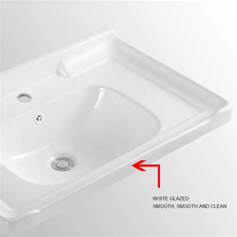 Hotel Bathroom Vanity Sink Medium Traditional Ceramic Hand Wash Basin