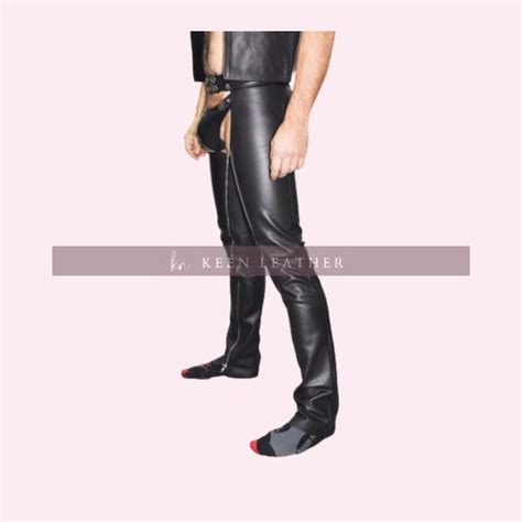 Leather Mens Chaps Gay Etsy