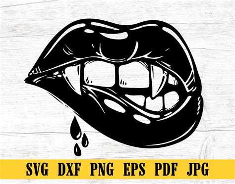 Vampire Fangs Svg Vampire Teeth Png Vampire Mouth Clipart Vampire