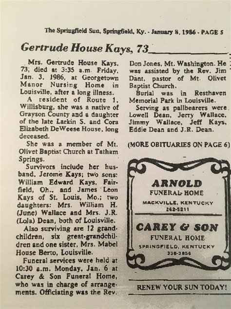 Gertrude Lee House Kays 1912 1986 Find A Grave Memorial