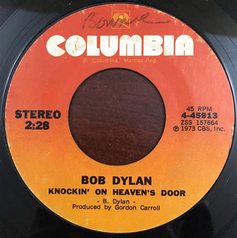 Bob Dylan Knockin On Heaven S Door Releases Discogs