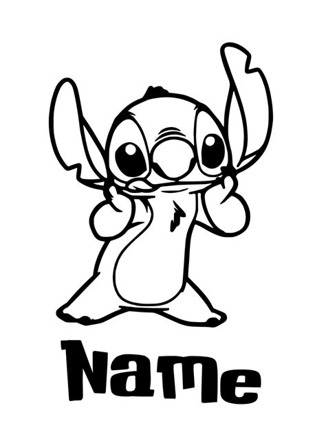 Personalised Lilo And Stitch Stitch Vinyl Decal Sticker Great For Water
