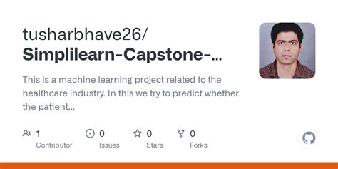 GitHub Tusharbhave Simplilearn Capstone Project Healthcare This Is A Machine Learning
