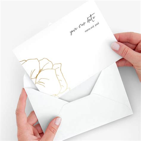 Soft Wreath Nachhaltige Save The Date Karte HEJ FAIR