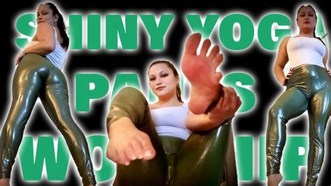 Shiny Yoga Pants Worship K Dominant Jade Sun Clips Sale