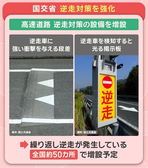 相次ぐ逆走事故 国交省で高速道路の対策強化＆新システム検討