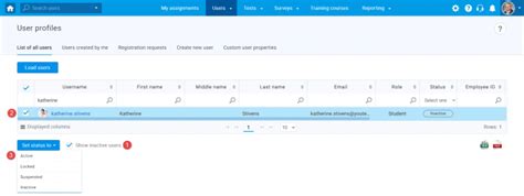 How To Change The Users Status YouTestMe