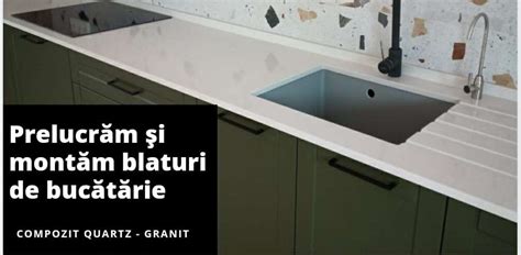 Blat Quartz Compozit La Comanda Executie Montaj Modele Variate In Stoc