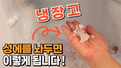 냉장고 성에를 제거하는 가장 손 쉬운 방법 10분이면 충분합니다 생활꿀팁 청소 살림 Youtube