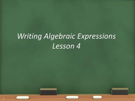PPT Writing Algebraic Expressions Lesson 4 PowerPoint Presentation Free Download ID 2650616
