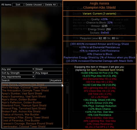 Sorting Uniques Yields Incorrectly Sorted Items When Main Skill Is