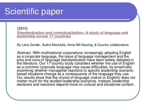 Language Standardization
