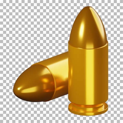 Premium Psd Bullet 3d Illustration Bullet 3d Icon