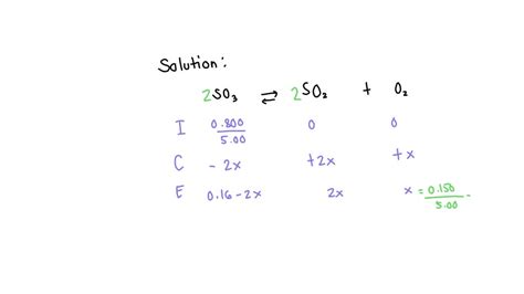 Solved At A Certain Temperature 0 680 Mol Of So3 Is Placed In A 5 00 L Container 2 So3 G ⇌