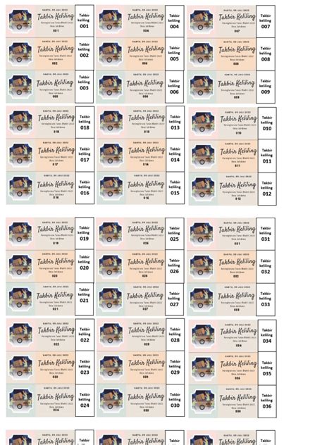 Kupon Takbir Keliling Pdf