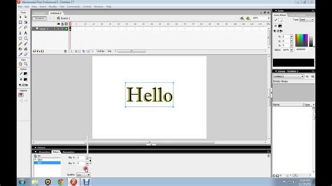 Tutorial Macromedia Flash 8 Animated Glowing Text Youtube