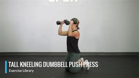 Tall Kneeling Dumbbell Push Press Opex Exercise Library Youtube