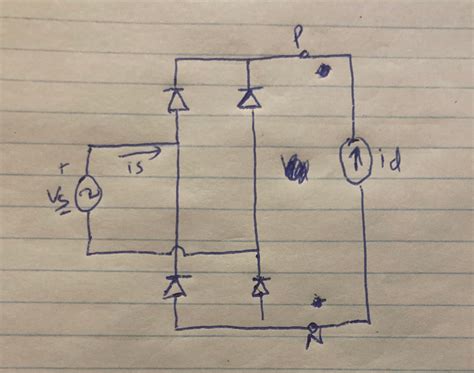 Solved 5 4 In The Single Phase Diode Rectifier Circuit Shown Chegg