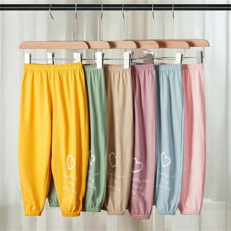 2021 어린이 블루머 남아 및 여아 바지 봄 및 여름바지 Aliexpress