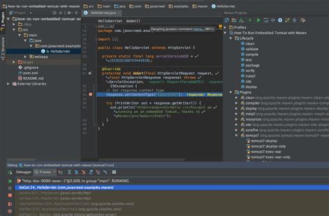 Debugging How To Run Tomcat7 Maven Plugin In Debug Mode With Intellij