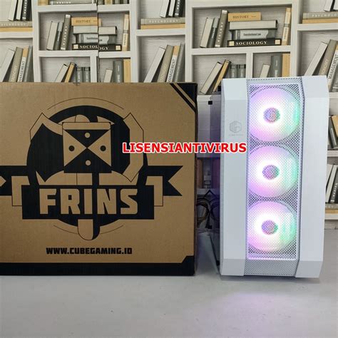 Jual Casing Cubegaming Cube Gaming Frins White 3 Fan Rgb Tempered Glass