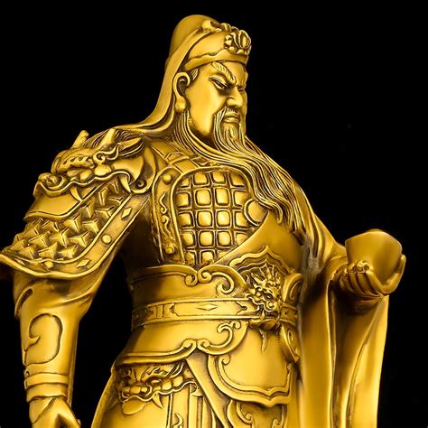 正品铜关公摆件纯铜武财神托元宝提刀关羽关二爷佛像供养神像店铺虎窝淘