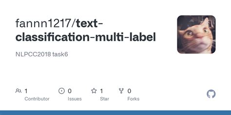 GitHub Fannn1217 Text Classification Multi Label NLPCC2018 Task6