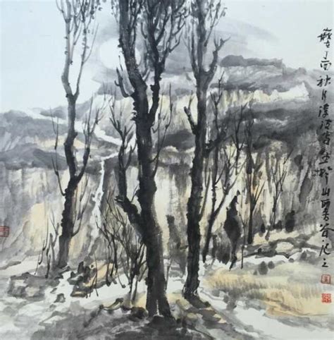 醉秋水墨畫家黃淳波赴晉寫生一睹 每日頭條