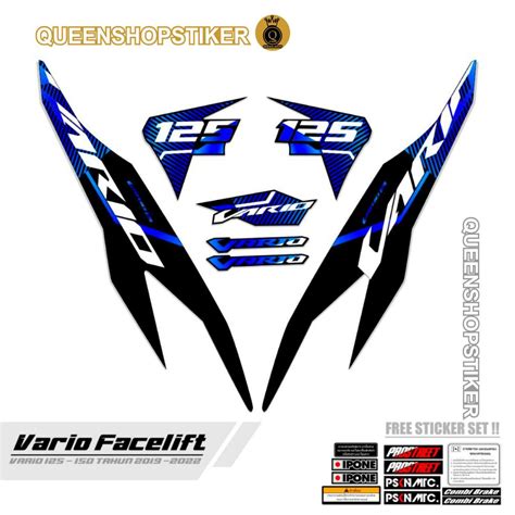 Jual STRIPING VARIO FACELIFT MOTIF 26 STICKER VARIO NEW 125 150