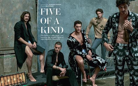 Editorial Five Of A Kind Gq Australia September 2016 By Mariano