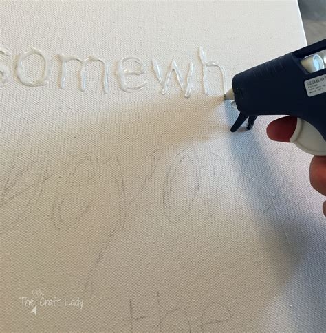 Hot Glue Canvas Art The Crazy Craft Lady