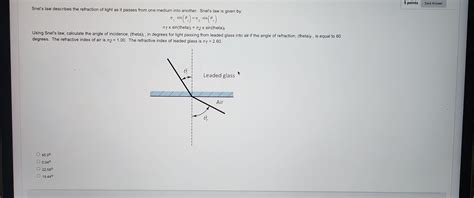 Solved η1sin θi n1sin theta i η2sin θr n2sin theta Chegg com