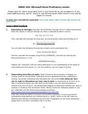 Excel Workshop Tutorial Pdf Engr Microsoft Excel Proficiency