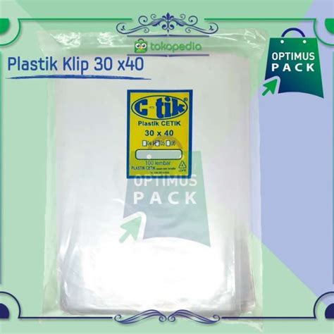 Jual Plastik Cetik Plastik Klip Plastik Zip Lock 30 X 40 Cm Di
