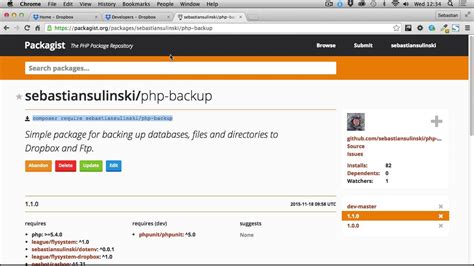 Backup Files And Databases To Dropbox With Php Youtube