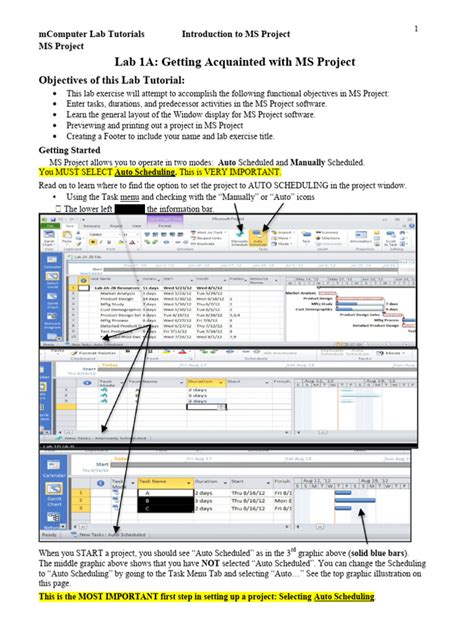 Microsoft Project Tutorial General Pdf Point And Click Window