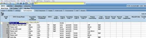 Design Of Borehole Ysk 7 Data Via Gint Software Gint Manuals