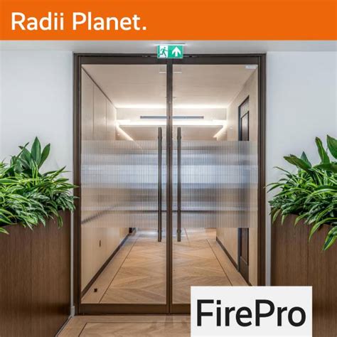 Firepro Ei60 Single Glazed Fire Rated Partition System And Doorset