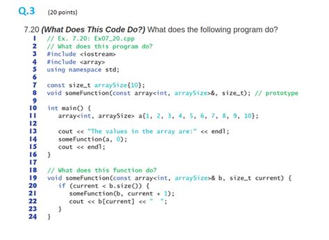 Solved Q Points What Does This Code Do What Chegg