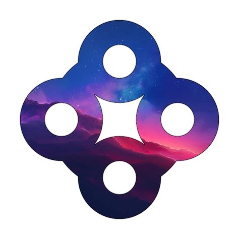 Image Icon Chart Connected Galaxy Gradient Colors Premium Ai Generated Image