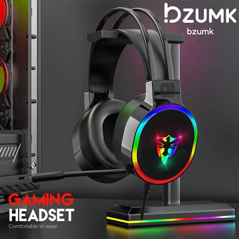 고품질 무선 블루투스 Rgb 게이밍 헤드셋 마이크 노이즈 캔슬링 포함 Pc Ps4 Ps5 Xbox 호환 핸드폰닷컴